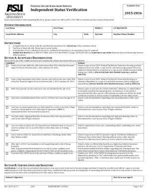 Financial Aid And Scholarship Services Asu - Fill Online, Printable ...