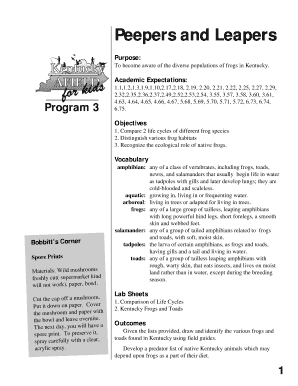 Fillable Online fw ky Peepers and Leapers Fax Email Print - pdfFiller