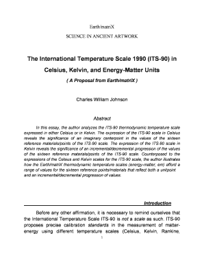 Fillable Online The international temperature scale 1990 (ITS-90) in ...