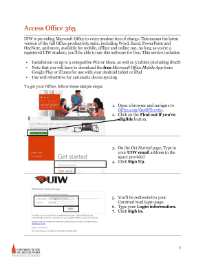 Fillable Online Access Office 365 Fax Email Print - pdfFiller
