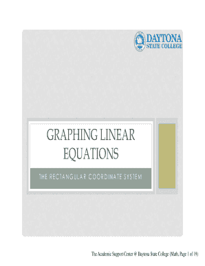 Fillable Online GRAPHING LINEAR Fax Email Print - pdfFiller