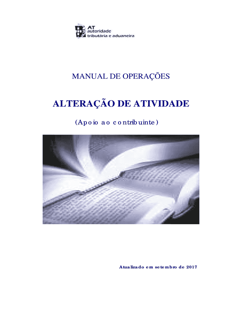 Fillable Online ALTERAO DE ATIVIDADE Fax Email Print - pdfFiller