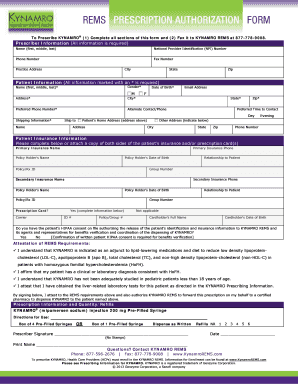 Fillable Online Appendix 2 - Updated Prescription Authorization Form.doc Fax Email Print - pdfFiller