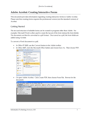 Fillable Online uis Adobe Acrobat: Creating Interactive Forms Fax Email ...