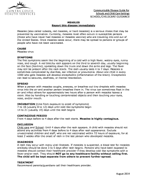 Fillable Online cchealth Report this disease immediately Fax Email ...