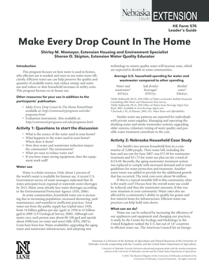 Fillable Online infohouse p2ric Make Every Drop Count In The Home ...