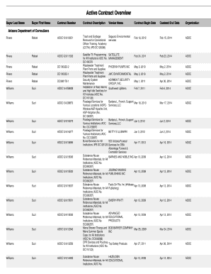 Fillable Online spo az Active Contract Overview Fax Email Print - pdfFiller