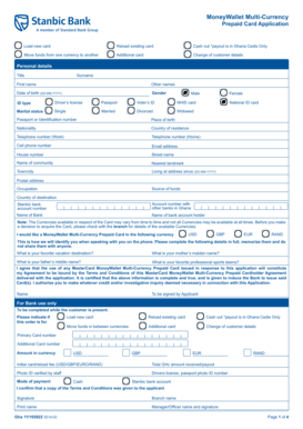 Fillable Online stanbicbank co Application to open an - Standard Bank ...