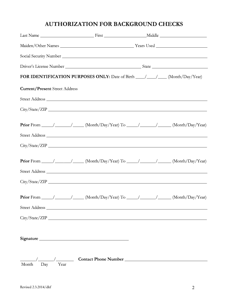 Fillable Online co st-johns fl Background Authorization - St Johns ...