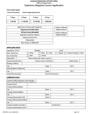 Fillable Online lsp Magazine License Application Fax Email Print ...