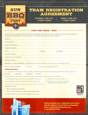 Fillable Online Team Registration Agreement - Mohegan Sun Fax Email ...