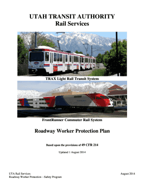 Fillable Online RWP Manual - Utah Transit Authority Fax Email Print ...