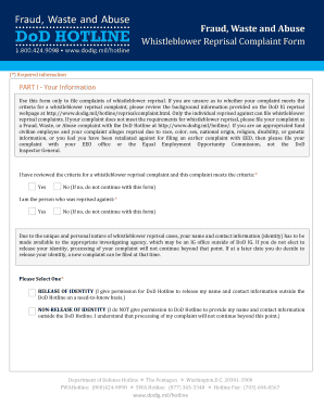 Dod Inspector General Complaint - Fill Online, Printable, Fillable ...