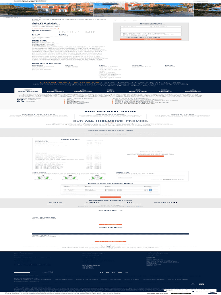Fillable Online Property Listing for 1530 15th Street Nw, Washington, Dc Fax Email Print - pdfFiller