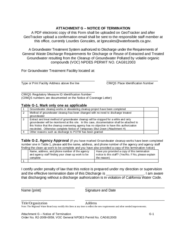 Notice of Termination Doc Template | pdfFiller