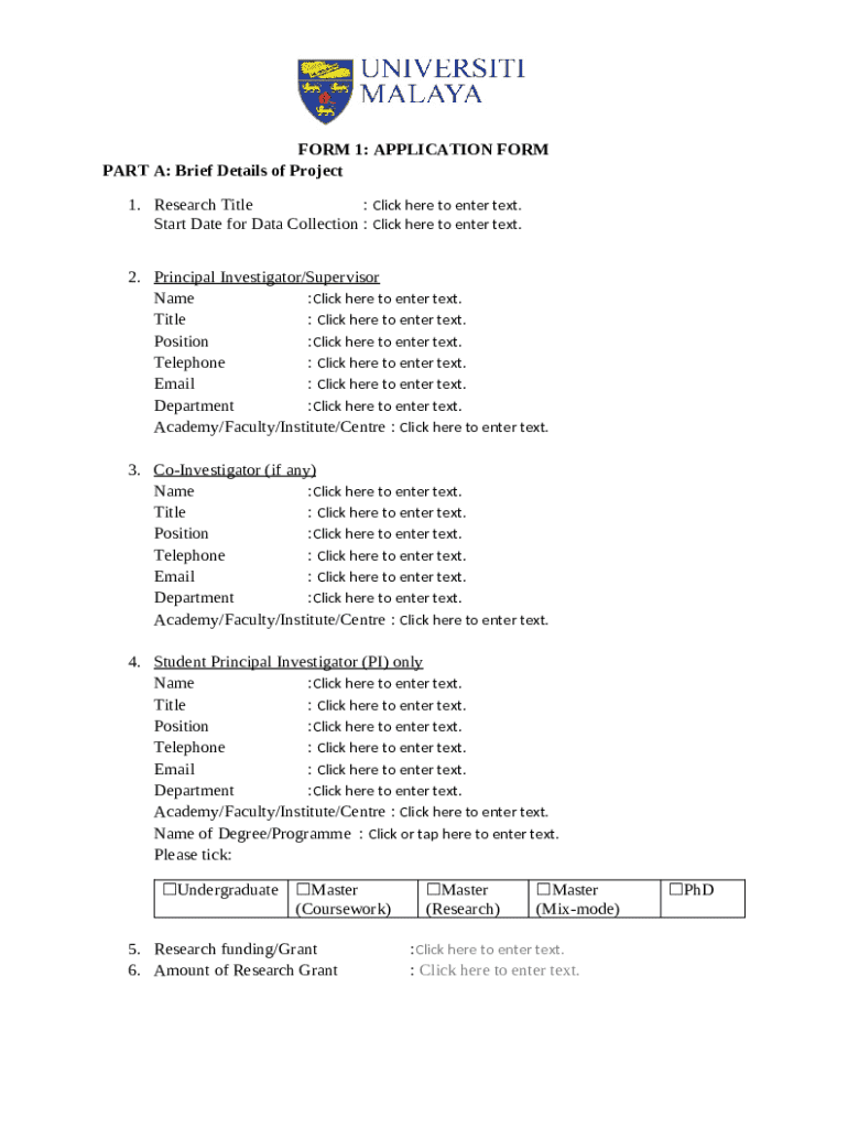 Application - umresearch um edu Doc Template | pdfFiller