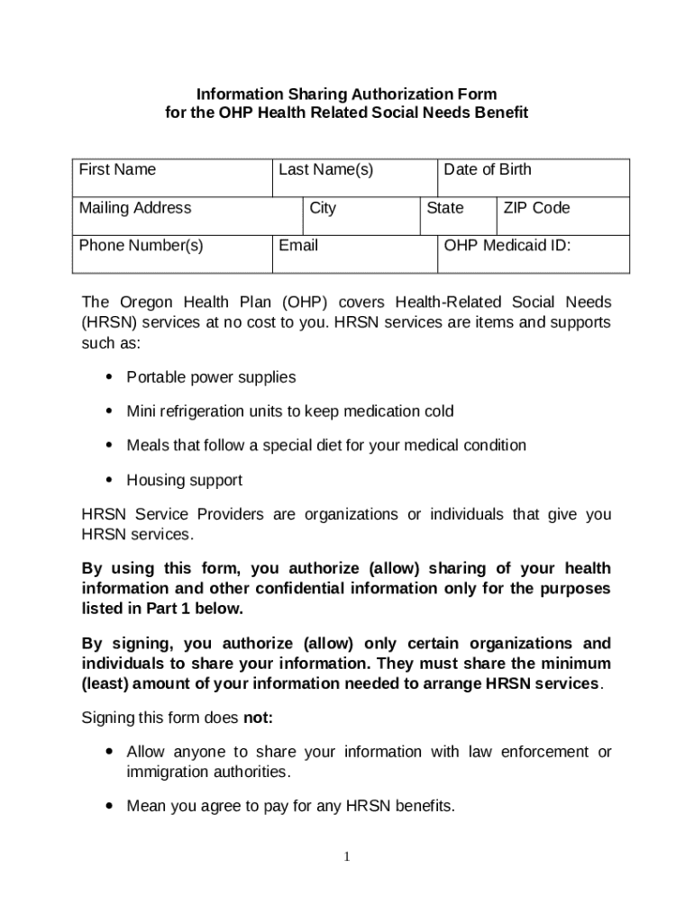 Ination Sharing Authorization Doc Template | pdfFiller