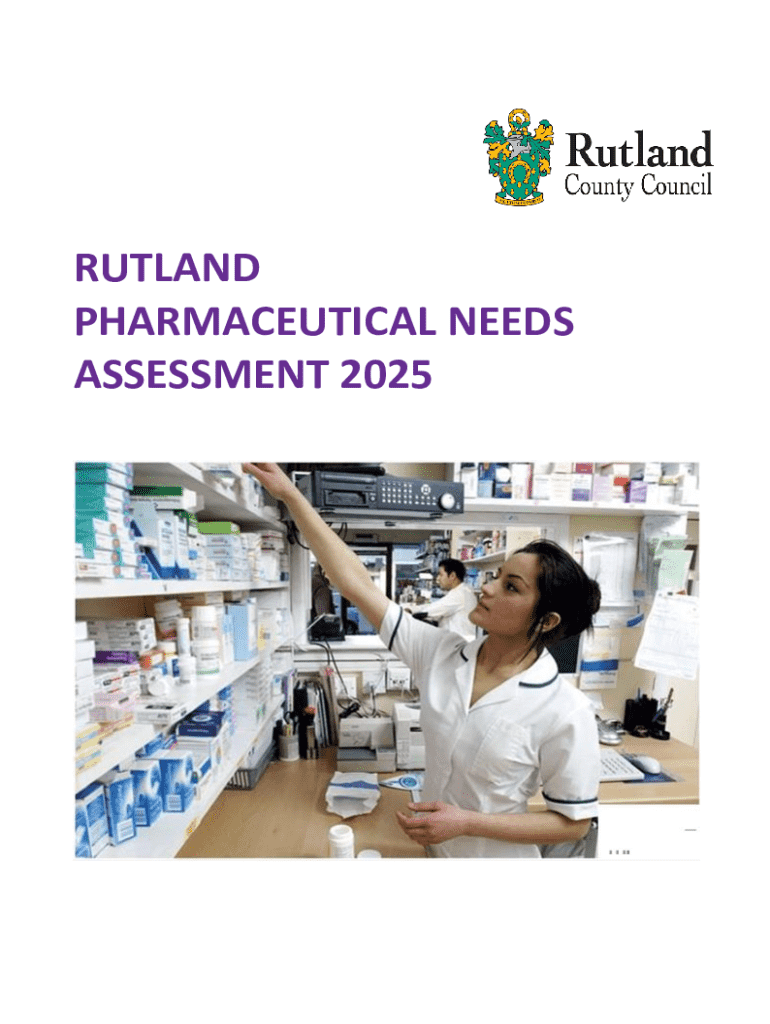 Fillable Online Rutland Pharmaceutical Needs Assessment 2025 Fax Email ...