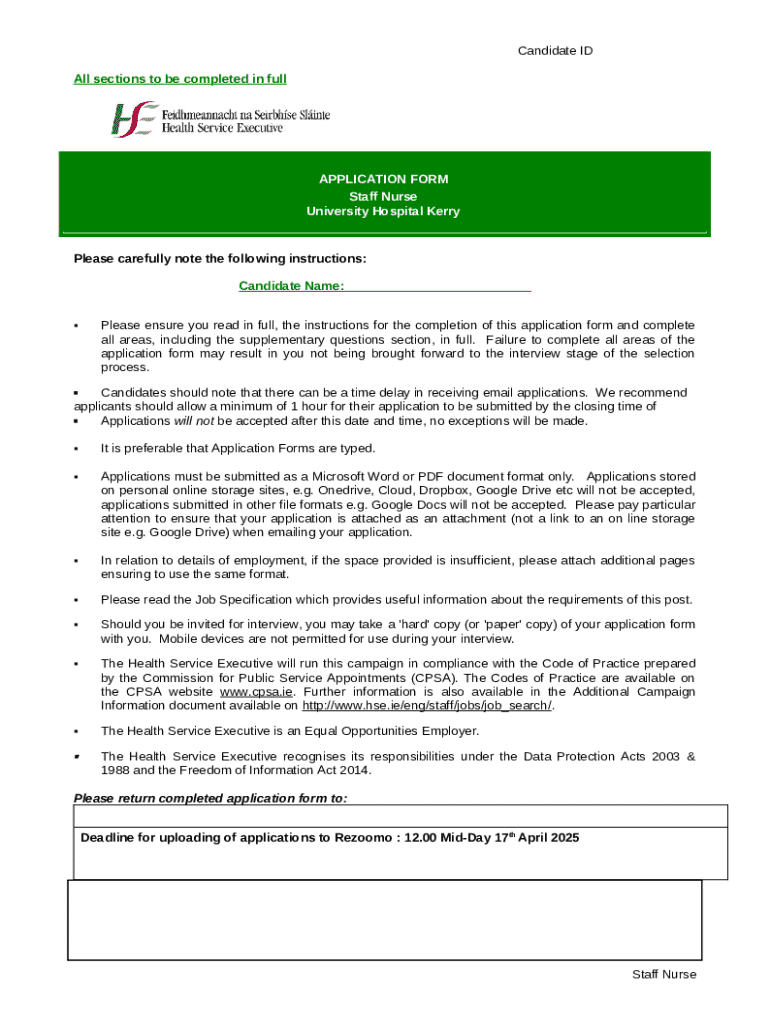 Application Doc Template | pdfFiller