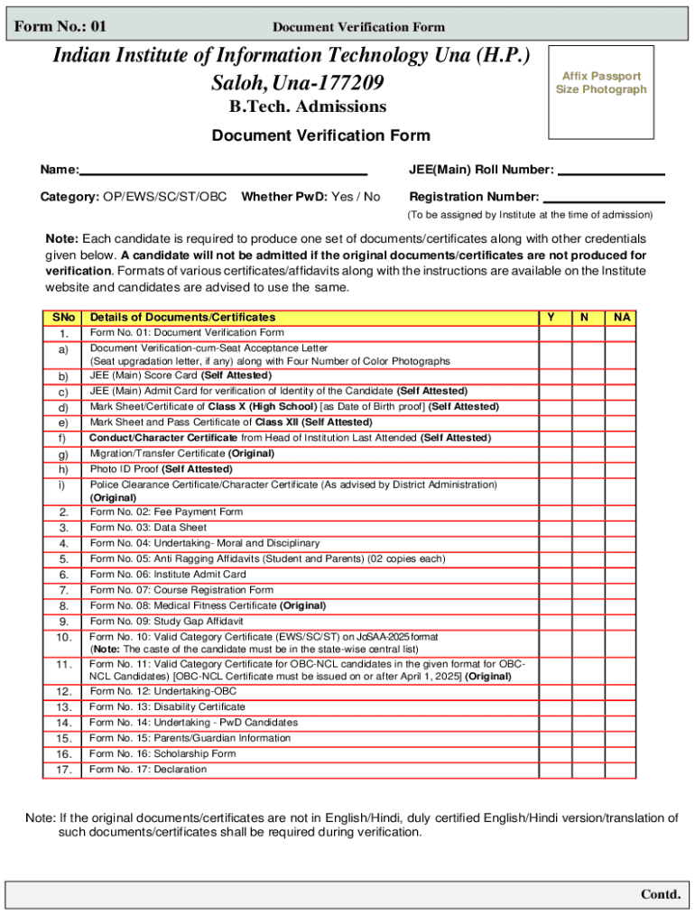 Fillable Online Document Verification Form Fax Email Print - pdfFiller
