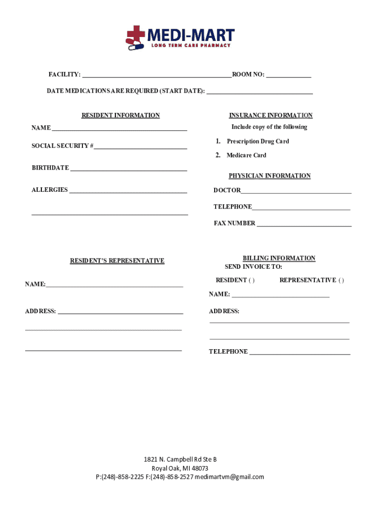 Fillable Online Medicare Part B Patient Intake Form Fax Email Print ...