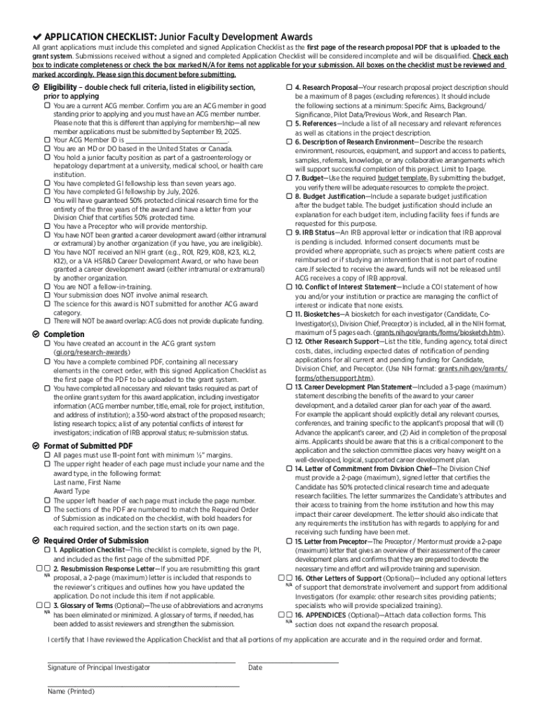 Fillable Online Application Checklist Fax Email Print - pdfFiller
