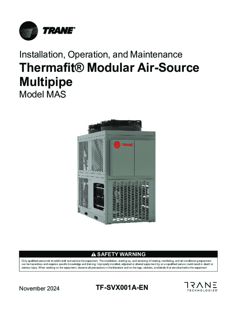 Fillable Online Thermafit® Modular Air-source Multipipe Model Mas Fax Email Print - pdfFiller