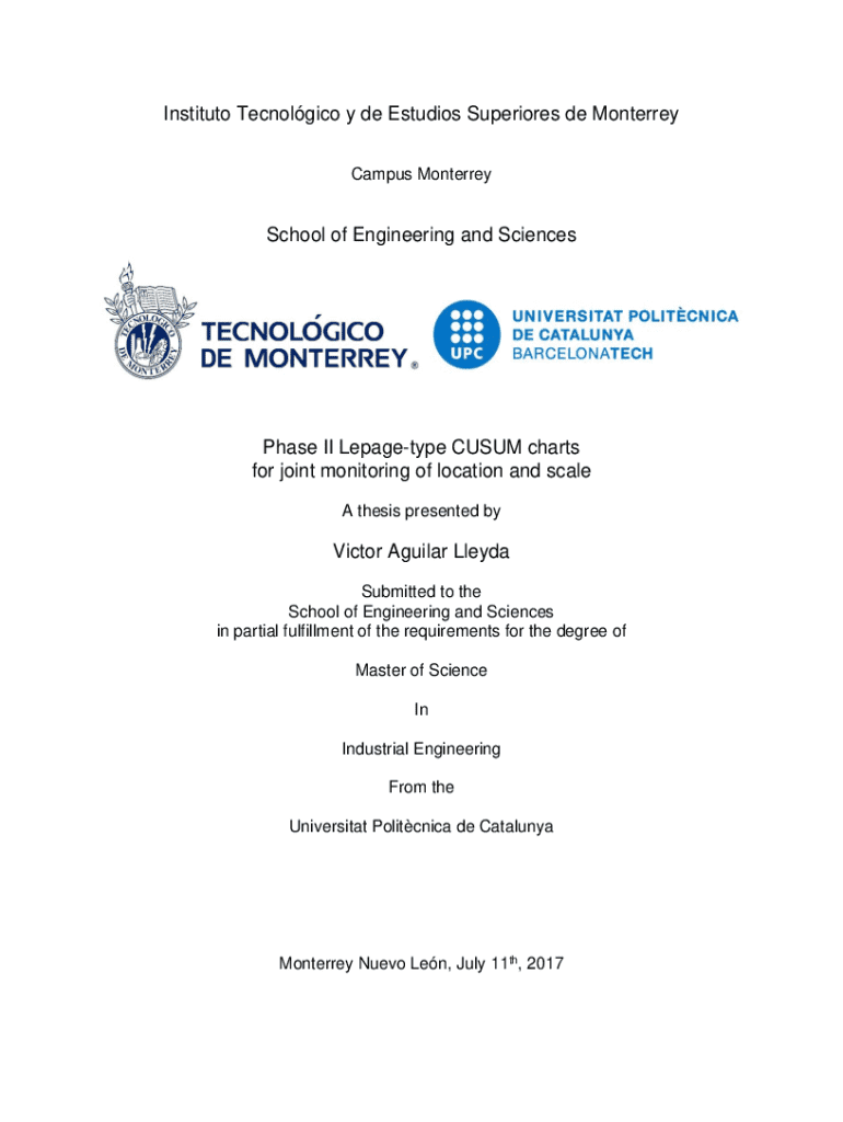 Fillable Online type CUSUM charts for joint monitoring of location and scale Fax Email Print ...