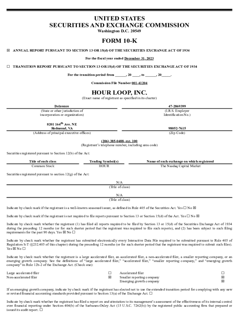 Fillable Online Annual Report Pursuant to Section 13 or 15(d) of the ...