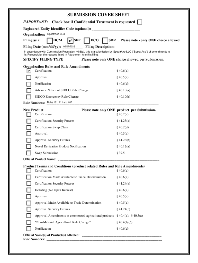Fillable Online Submission Cover Sheet Fax Email Print - pdfFiller