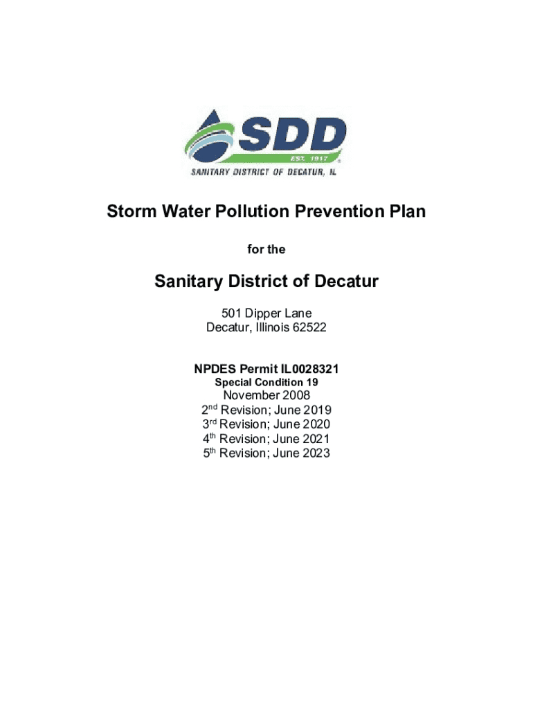 Fillable Online Storm Water Pollution Prevention Plan for the Sanitary ...