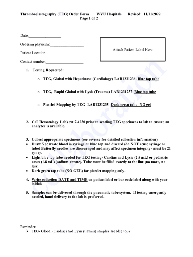 Fillable Online Teg Order Form Fax Email Print - pdfFiller