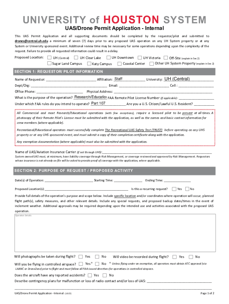 Drone Permission Form - Fill Online, Printable, Fillable, Blank | pdfFiller