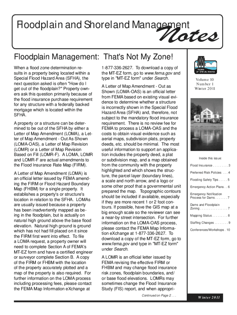 Fillable Online Floodplain and Shoreland Management Fax Email Print - pdfFiller