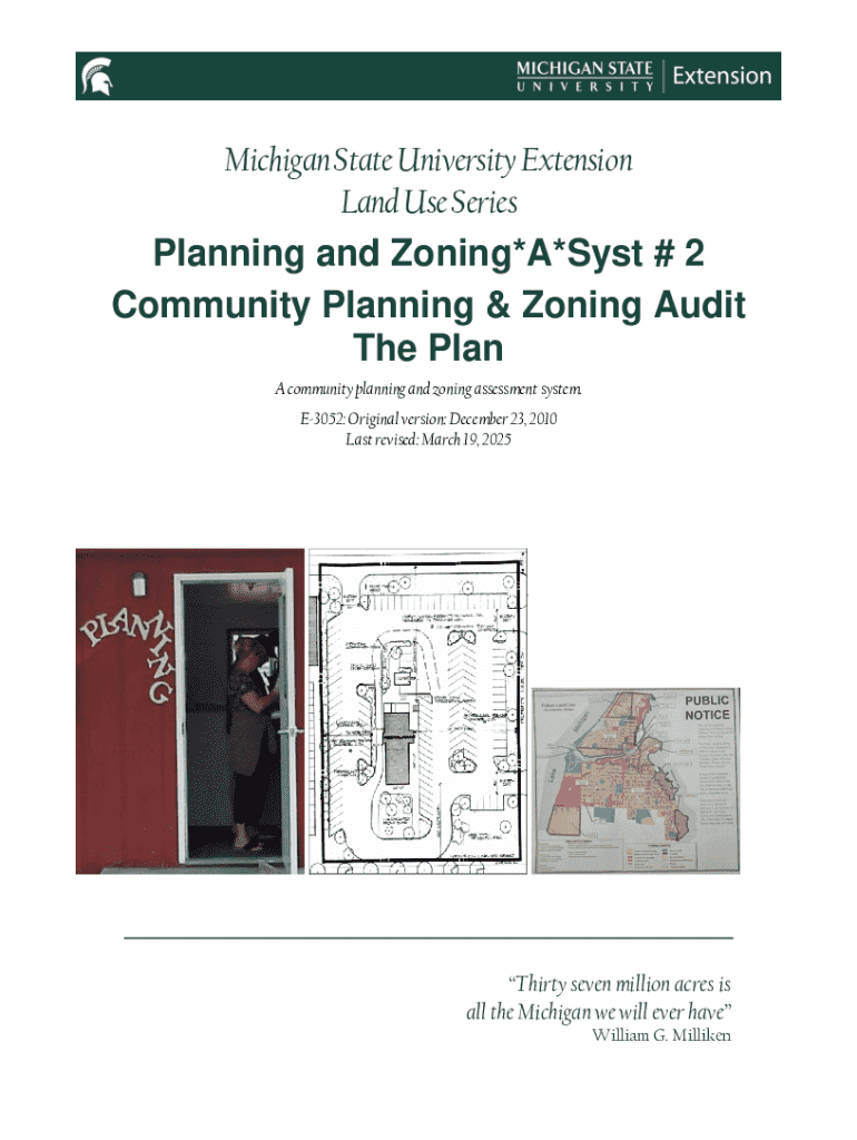 Fillable Online Community Planning & Zoning Audit the Plan Fax Email Print - pdfFiller