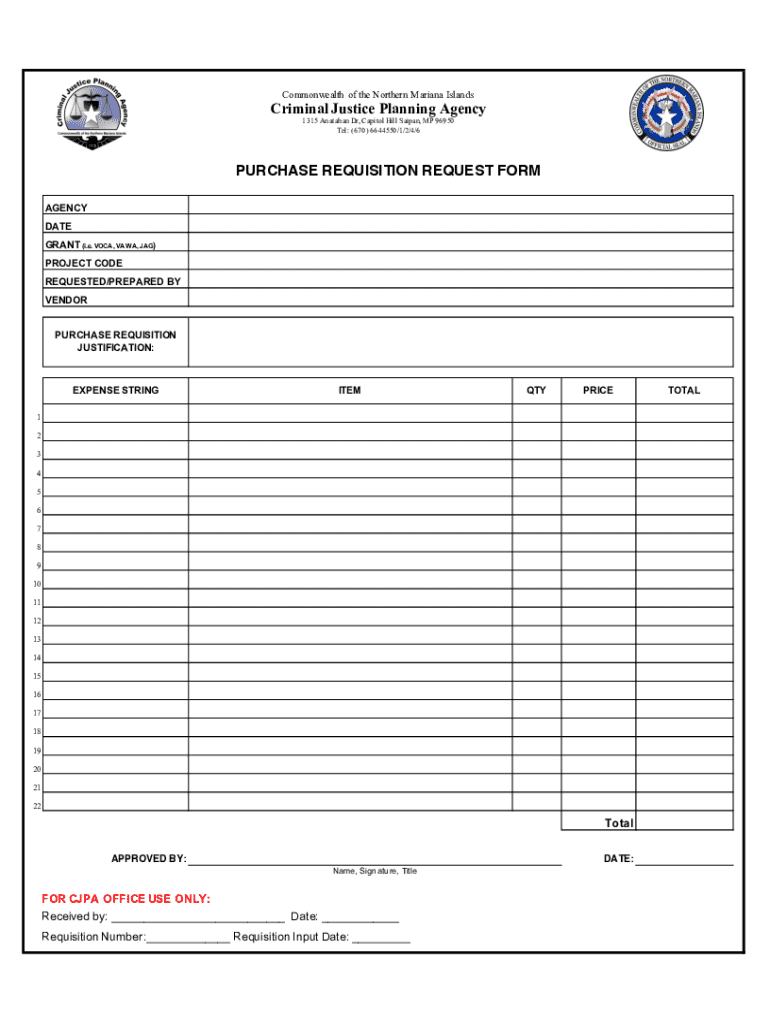 Fillable Online Purchase Requisition Request Form Fax Email Print - pdfFiller