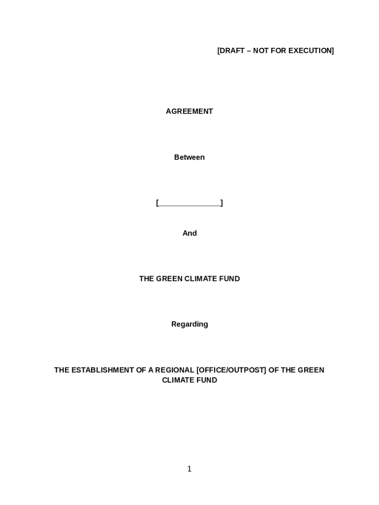 sample Host Country Agreement (HCA) template Doc Template | pdfFiller