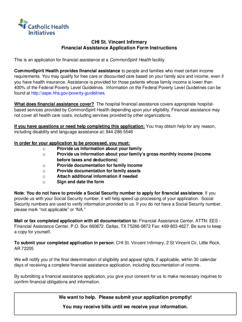 Fillable Online Financial Assistance Application Form Instructions Fax Email Print - pdfFiller