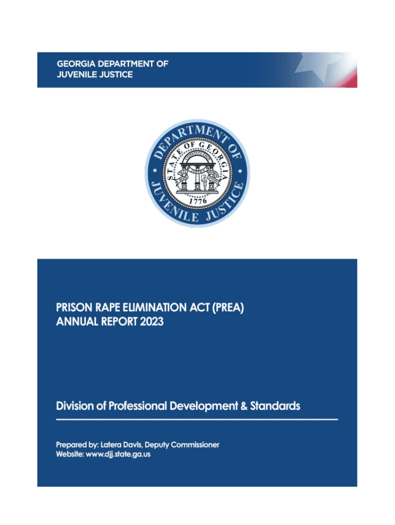 Fillable Online Prison Rape Elimination Act (prea) Annual Report Fax ...