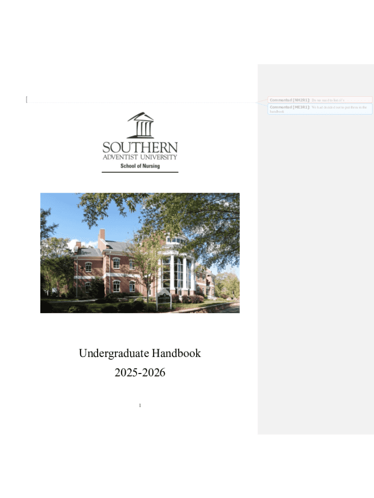 Fillable Online Southern Adventist University School of Nursing ...