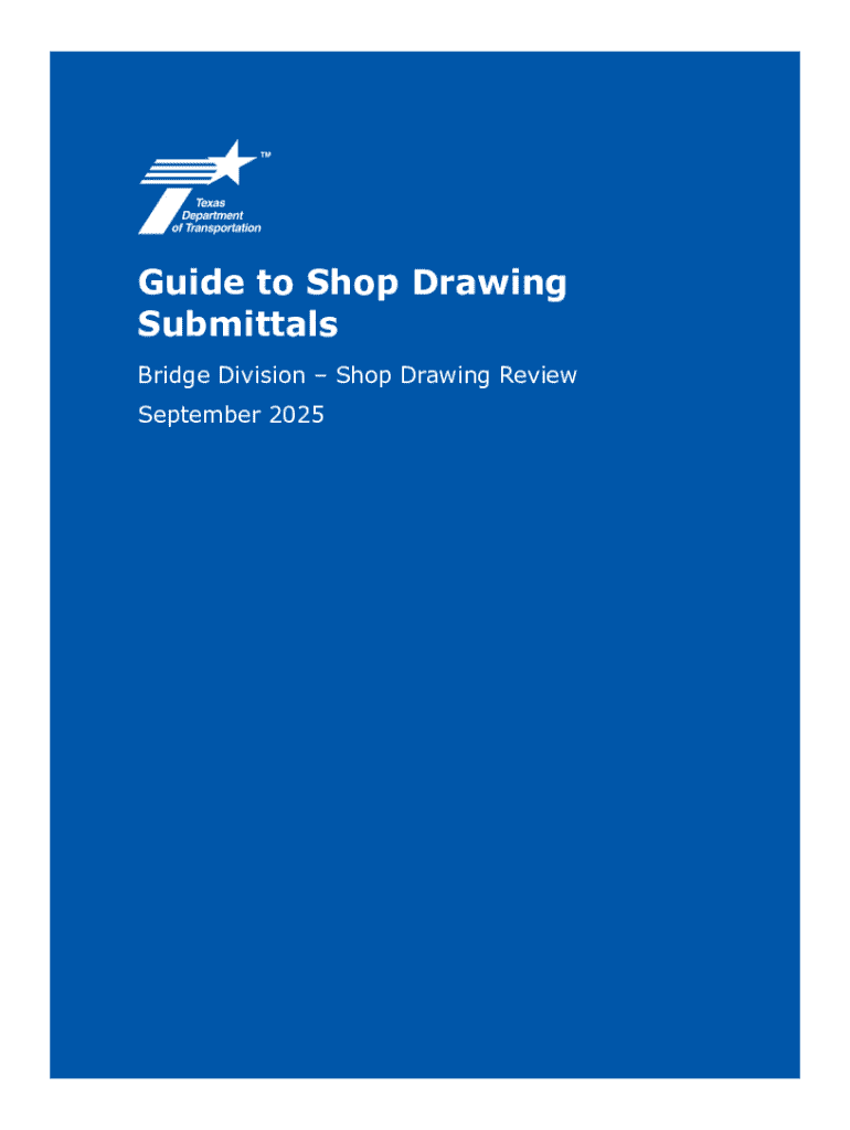Fillable Online Guide to Shop Drawing Submittals Fax Email Print - pdfFiller