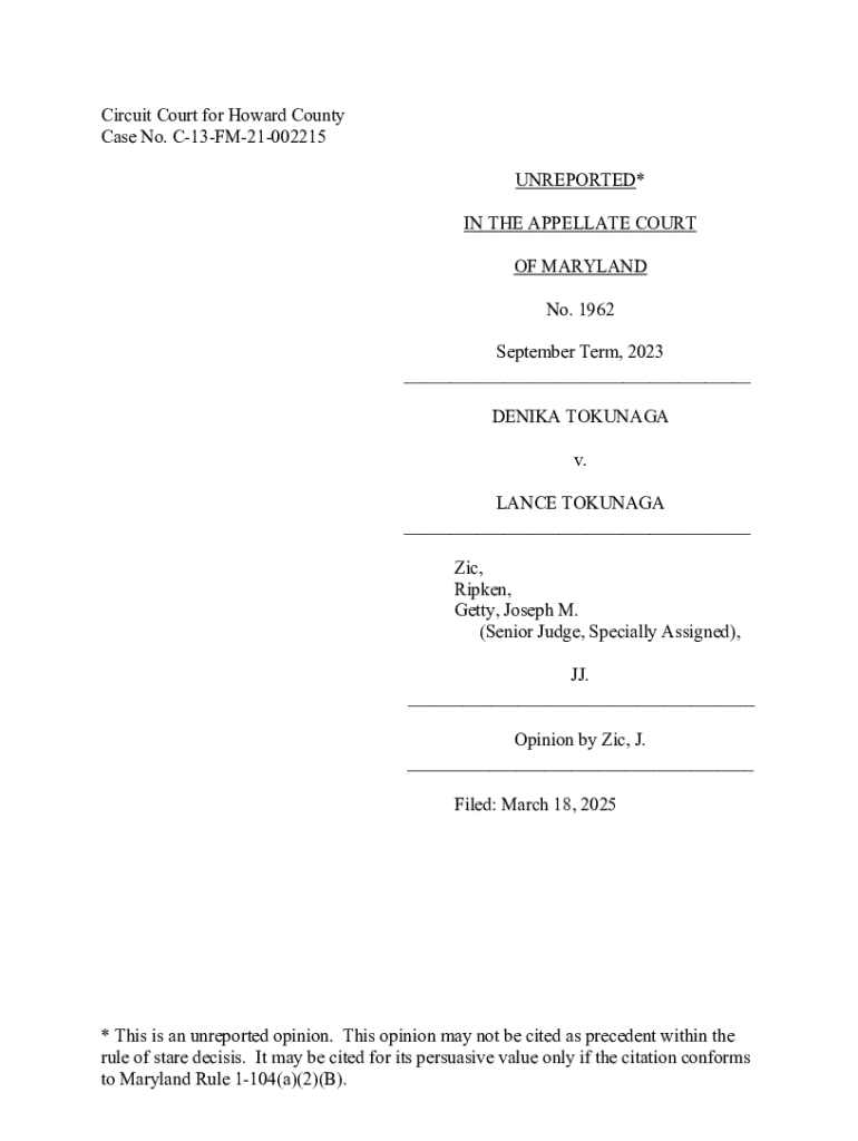 Fillable Online Unreported Opinion Fax Email Print - pdfFiller