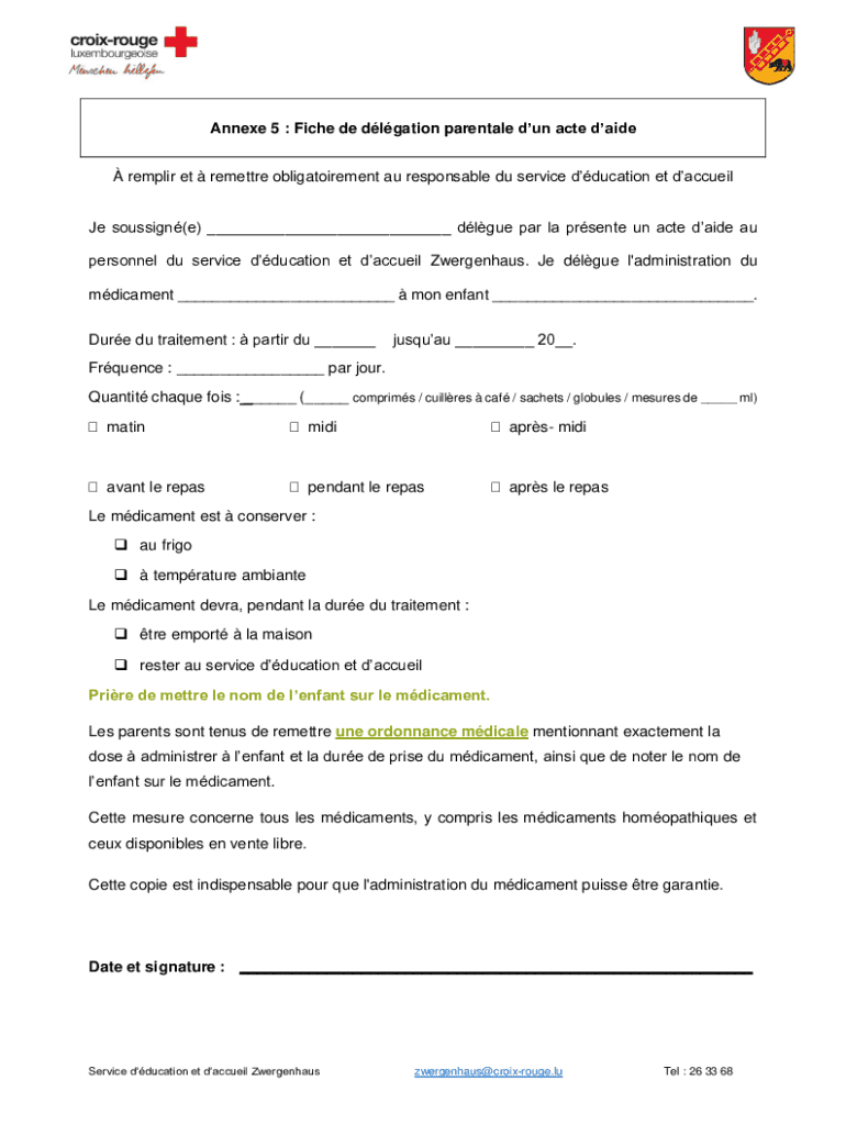 Remplissable en ligne Fiche De Délégation Parentale Fax Email Imprimer ...