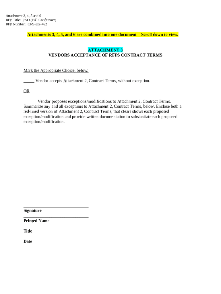 Rfp Acceptance and Certification - courts ca Doc Template | pdfFiller