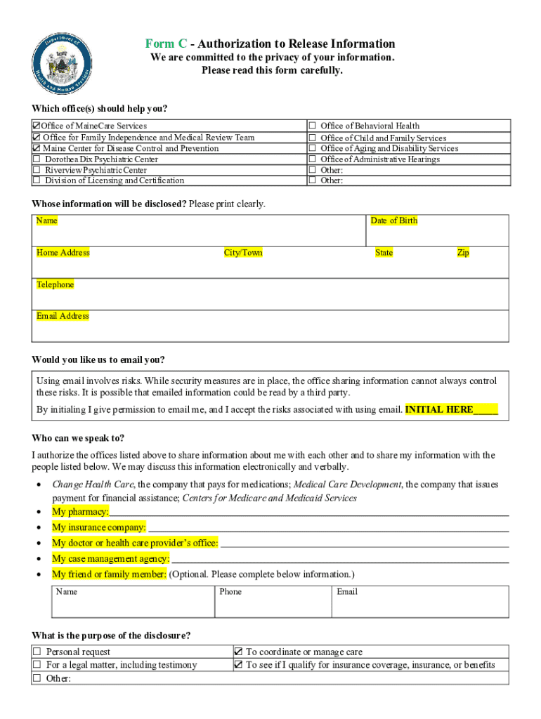 Fillable Online Authorization to Release Information Fax Email Print - pdfFiller