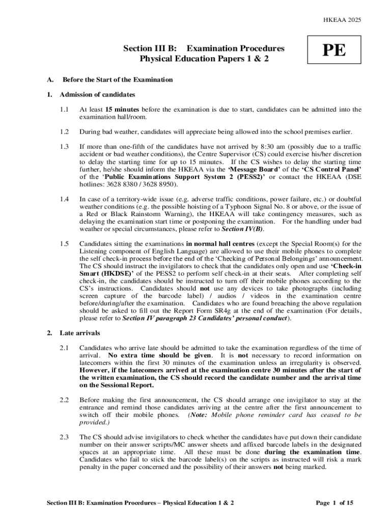 Fillable Online Physical Education Papers 1 & 2 Fax Email Print - pdfFiller