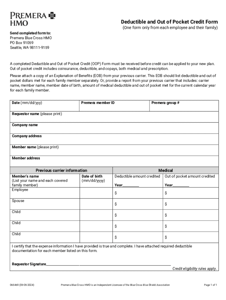 Fillable Online Premera-Claim-Reimbursement-Form. ... Fax Email Print ...