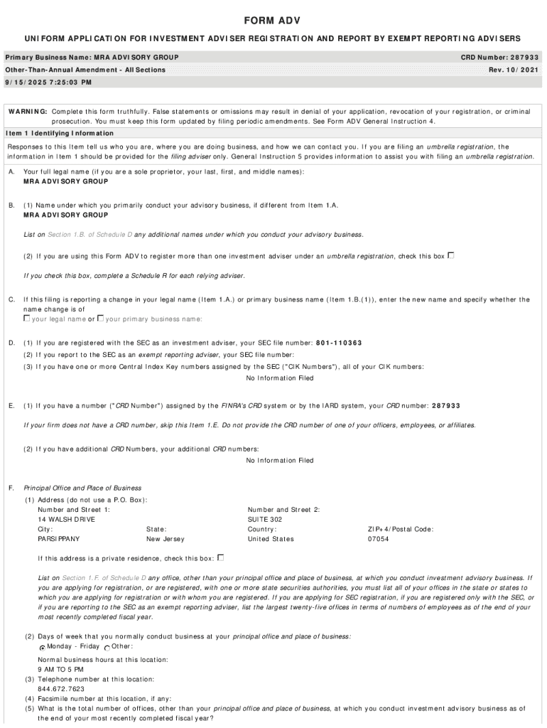 Fillable Online 20250912 Form CRS MRA FINAL Fax Email Print - pdfFiller