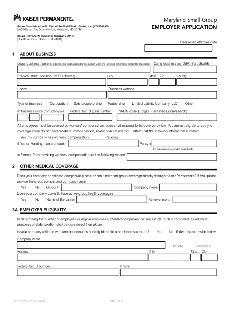 Fillable Online 2025 MD SG Employer Application Form Fax Email Print ...