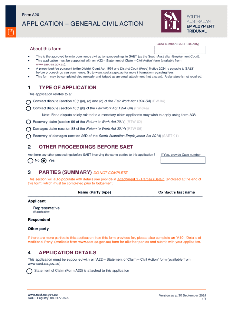 Fillable Online P57-Pre-Action-Claim-Civil-Actions- ... Fax Email Print - pdfFiller